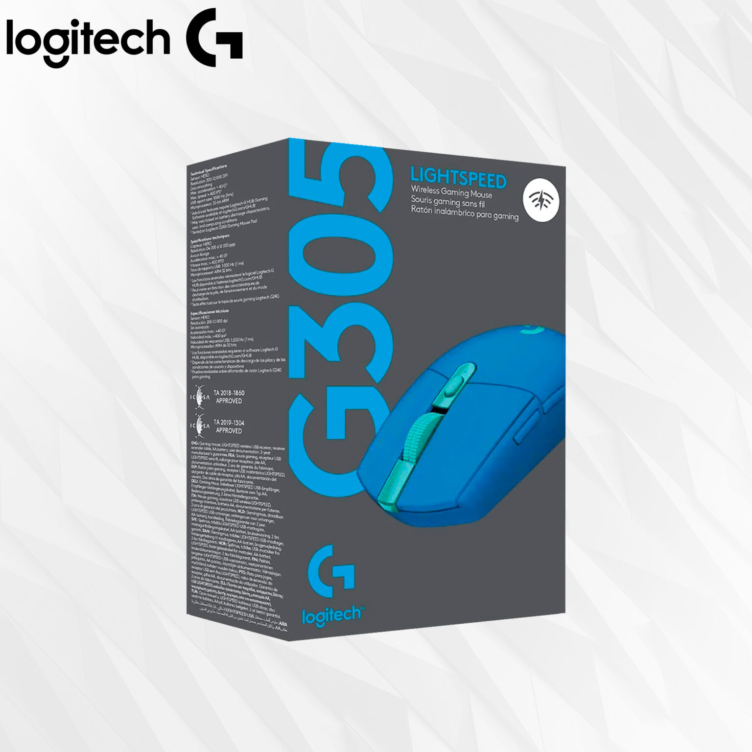 Logitech G305 LightSpeed Blue / Inalámbrico – Darklight