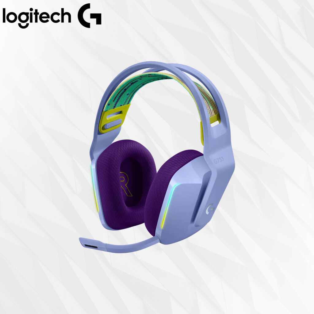 Logitech G733 Lightspeed Wireless RGB Gaming Headset Purple – Darklight