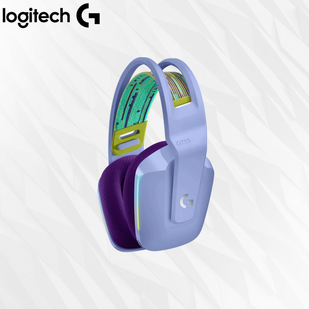 Logitech G733 Lightspeed Wireless RGB Gaming Headset Purple – Darklight
