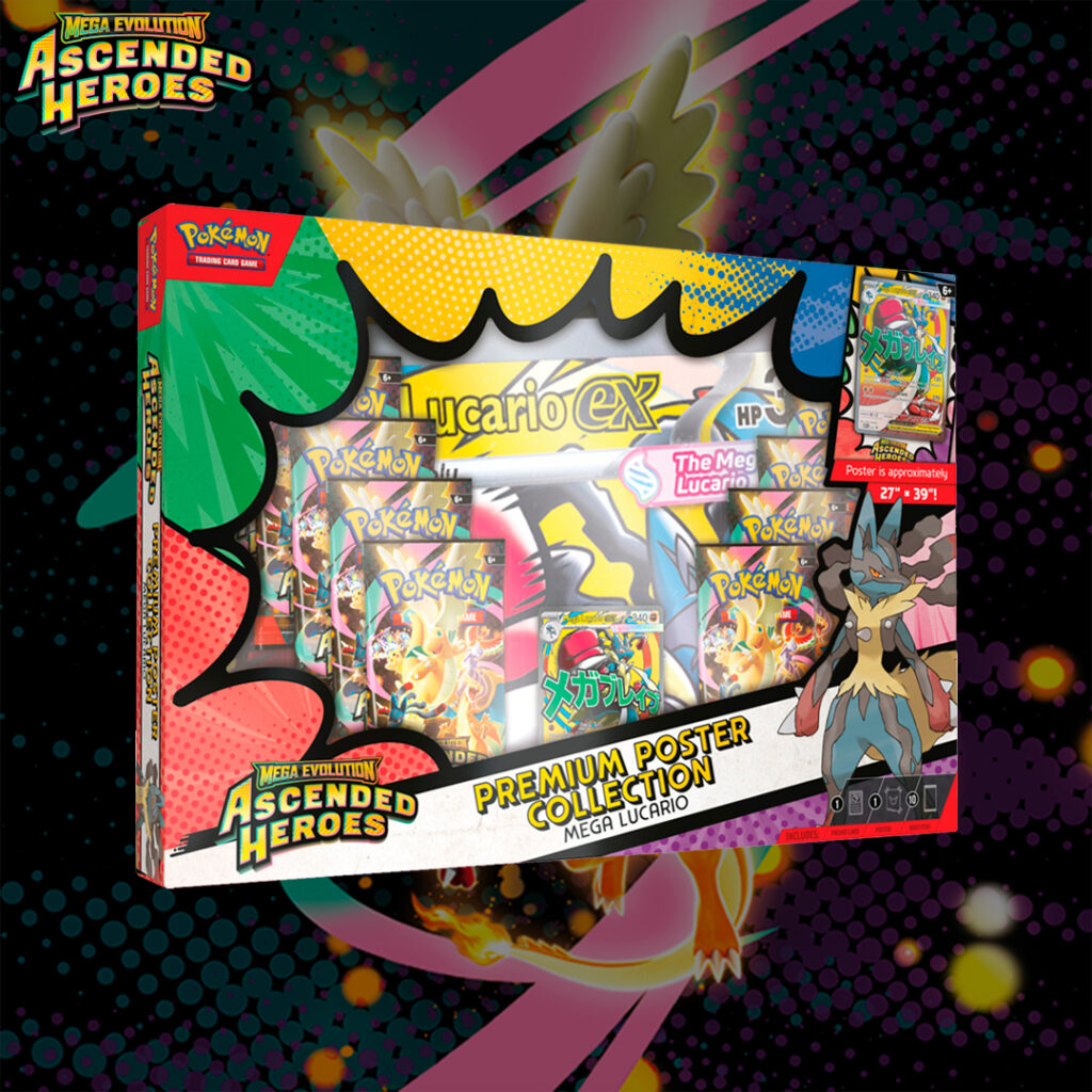 Premium Poster Collection Mega Lucario Ex – Inglés – Darklight