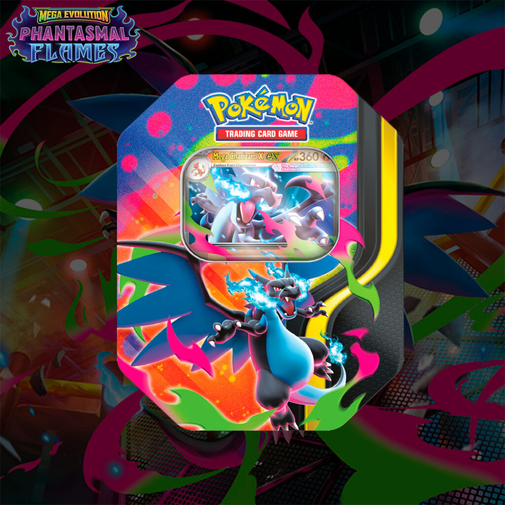 Mega Charizard «X» ex Tin – Inglés – Darklight